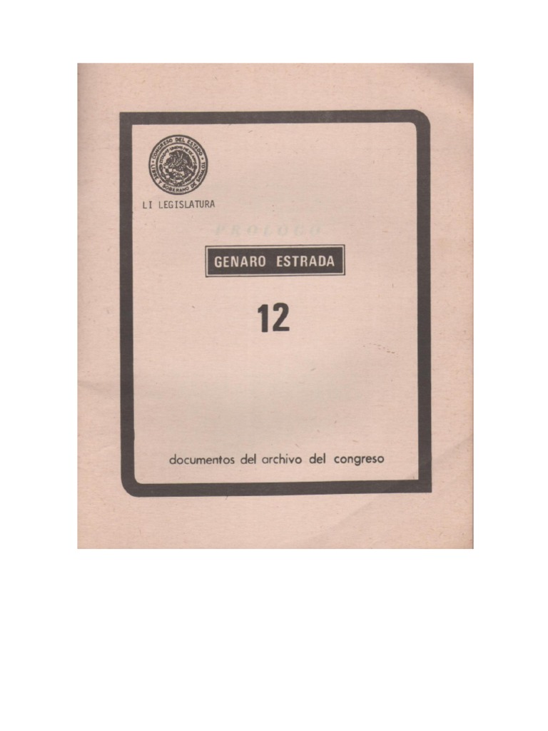 Genaro Estrada y la Doctrina Estrada | PDF | Gobierno | Estado (política)