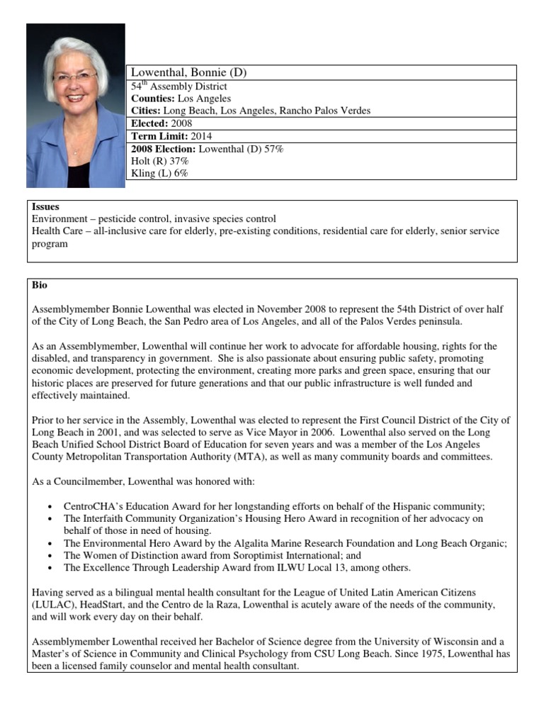 Assembly Bios | PDF | Government