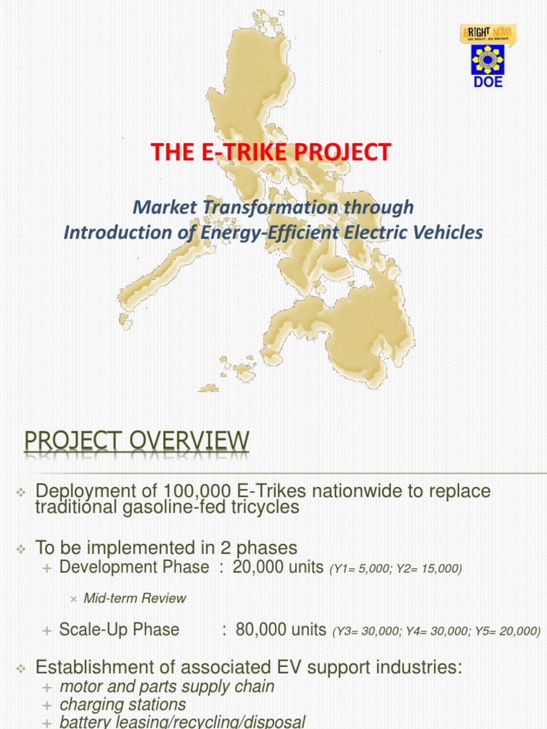 E-Trike Presentation To Marikina (18 July 2013) | PDF | Efficient ...