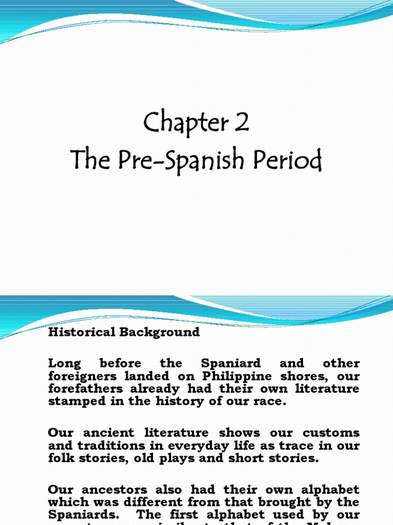 Pre Spanish Philippine Literature | PDF | Epic Poetry | Poetry