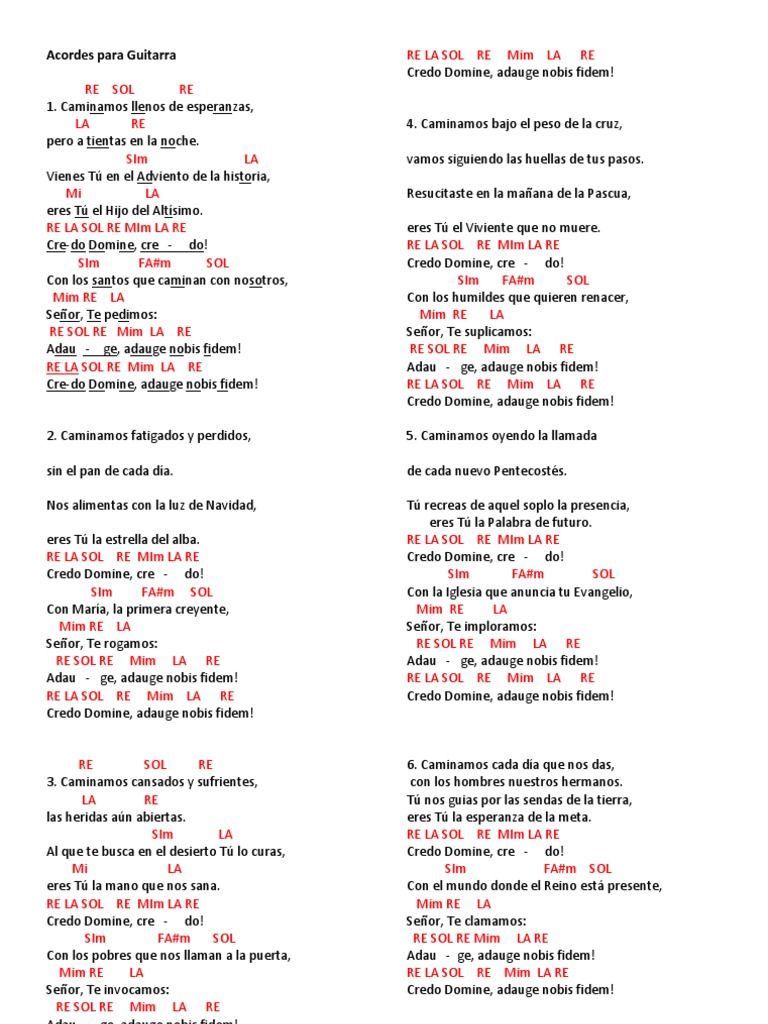 Acordes Del Himno de La Fe | PDF | Fiesta religiosa o feriado ...