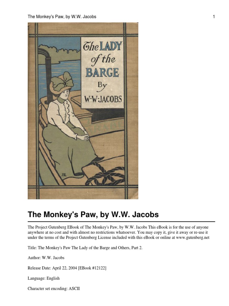 The Monkey's Paw: A Horror Classic | PDF | Project Gutenberg | Public ...