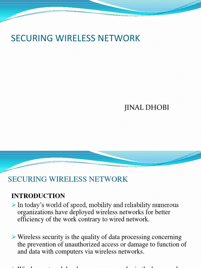 Securing Wireless Network1 | PDF | Business