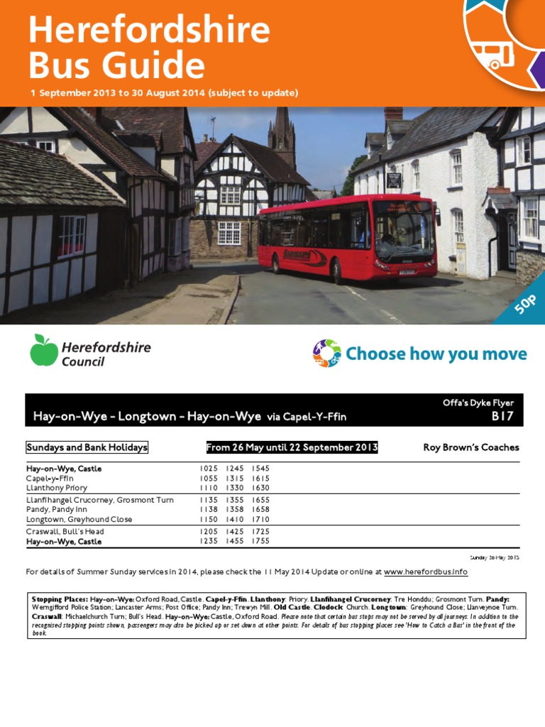 Herefordshire Bus Guide | Road Transport | Transport