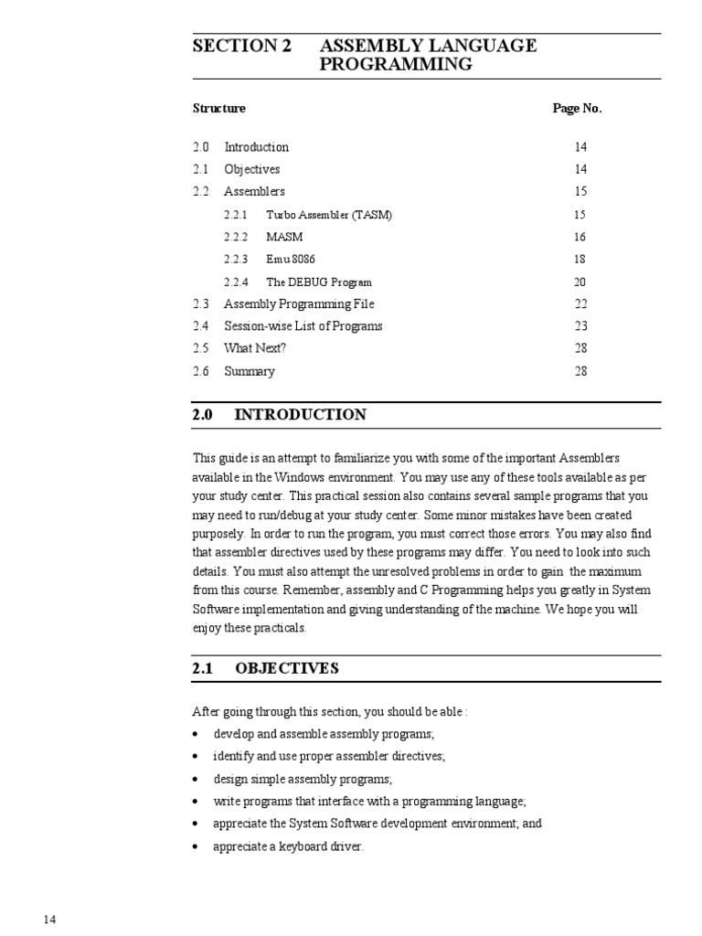 Lab Manual Part 2 Assembly Language Programming Pdf String Computer Science Assembly