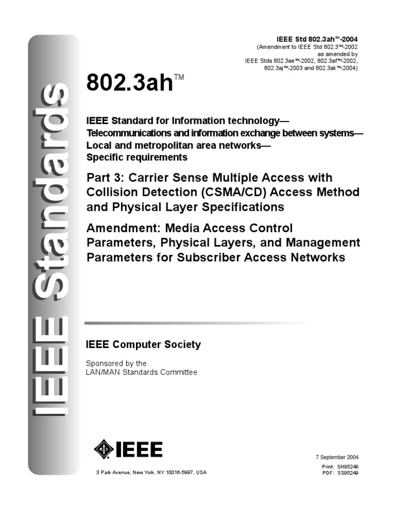 802 3ah-2004 | PDF | Computer Network | Ethernet