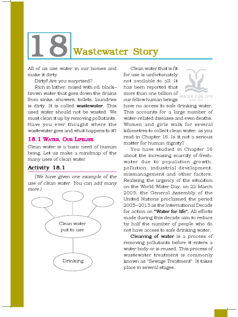 Sci7 18 Waste Water Story | PDF