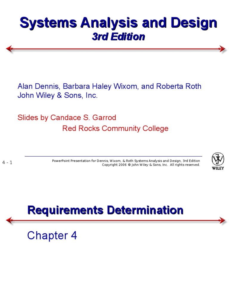 Systems Analysis and Design | PDF | Business Process | Interview