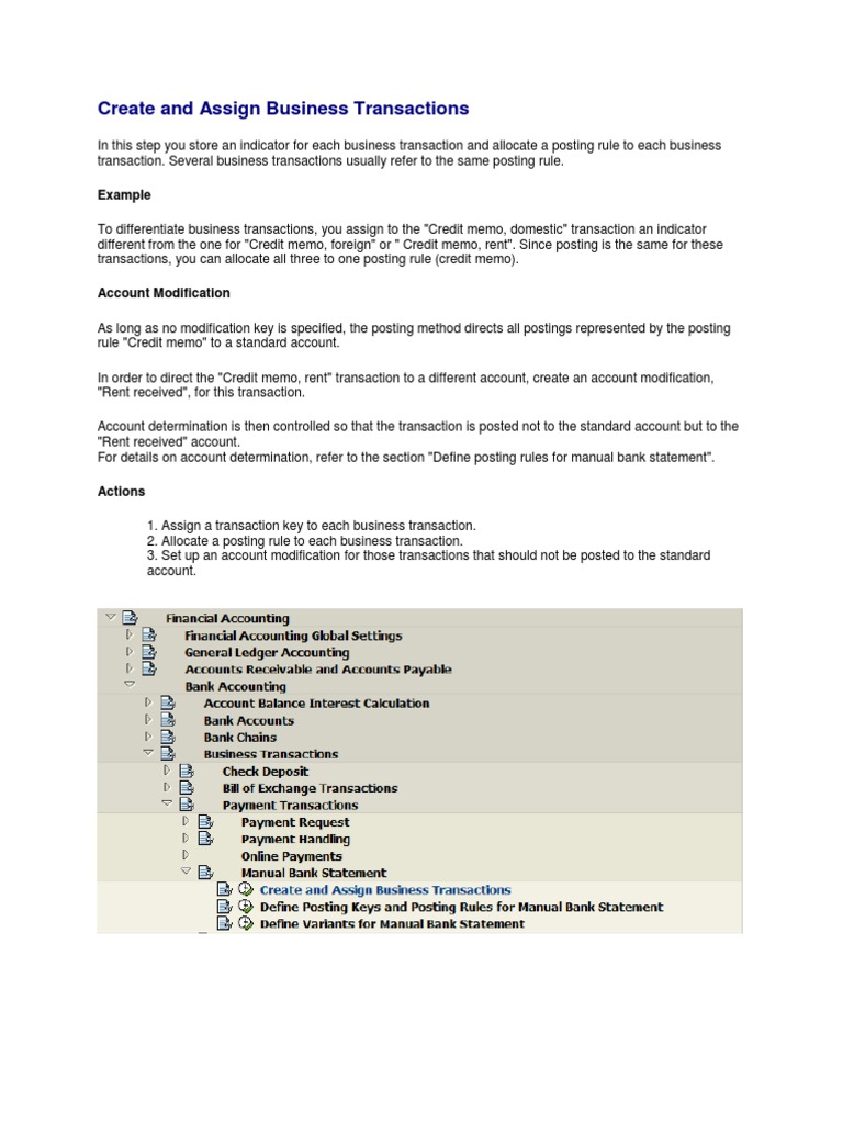 Assigning Business Transaction Rules | PDF