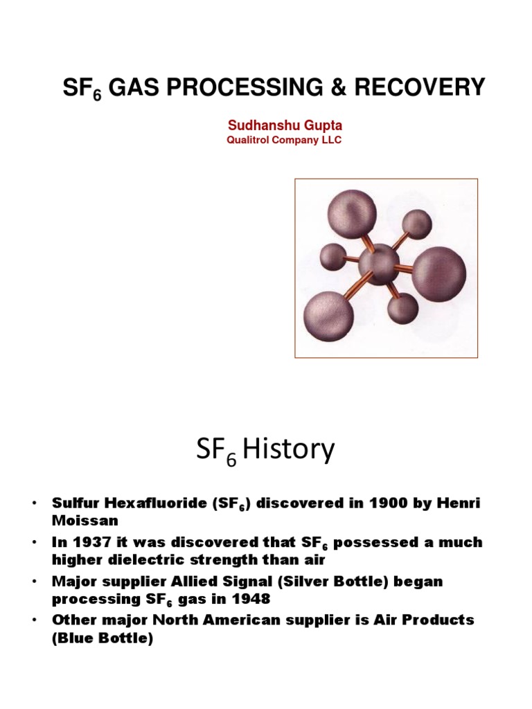Sf6 Gas Processing & Recovery | PDF | Electric Arc | Fluorine