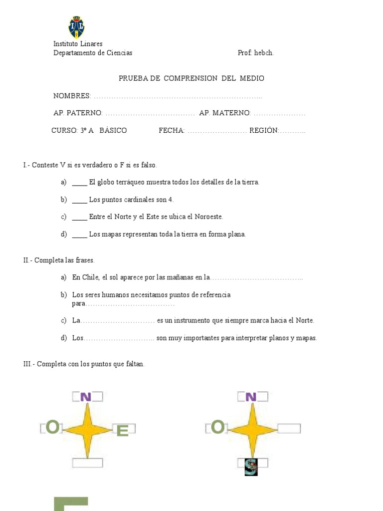 Prueba Mapas y Planos | PDF