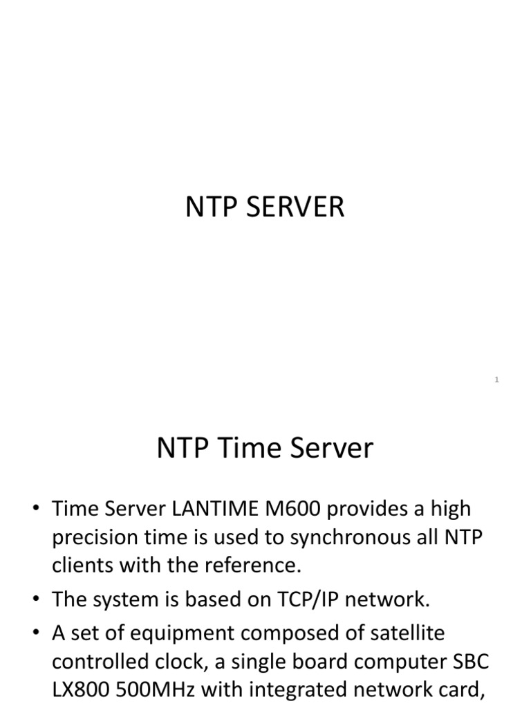 NTP Server m600 | PDF | Data Transmission | Network Protocols