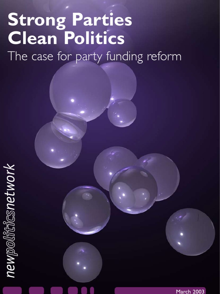Strong Parties Clean Politics | PDF | Elections | Political Parties