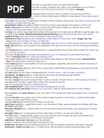Descriptive Water Vocabulary Guide | PDF | Water | Rain