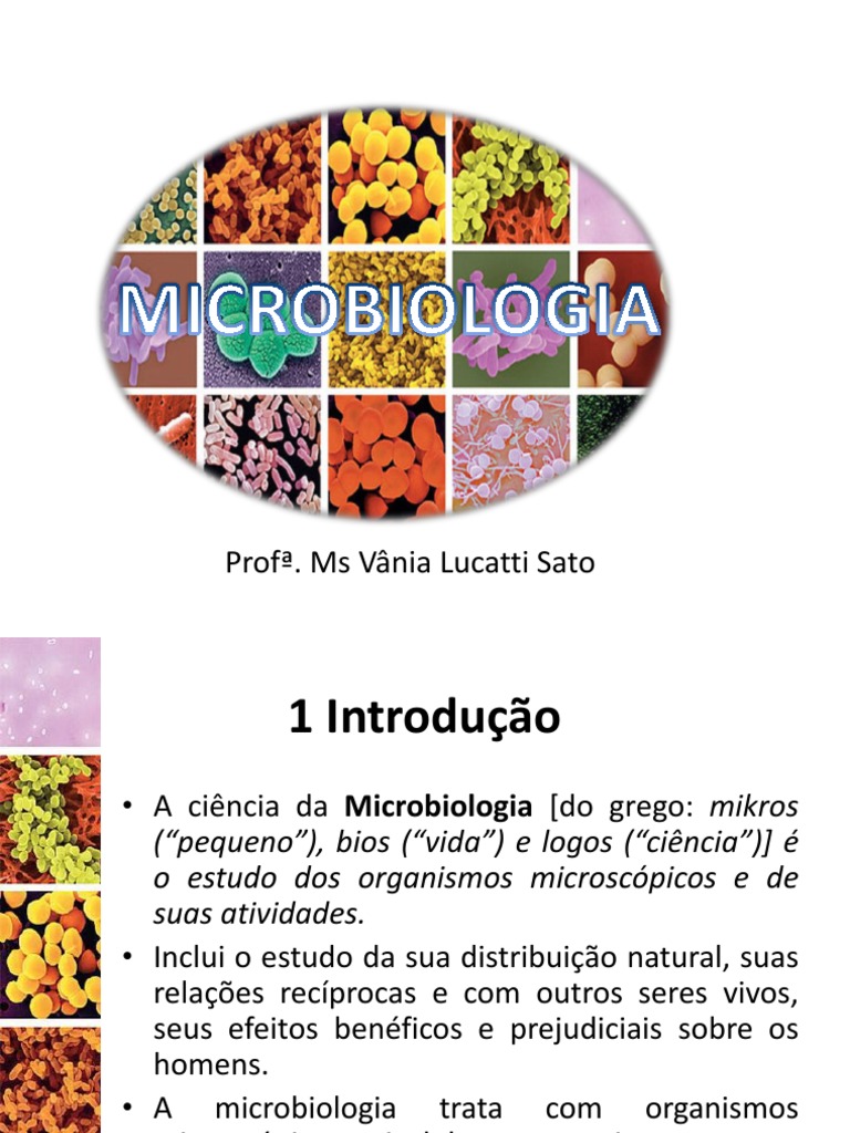 Introdução À Microbiologia | PDF | Célula (Biologia) | Bactérias