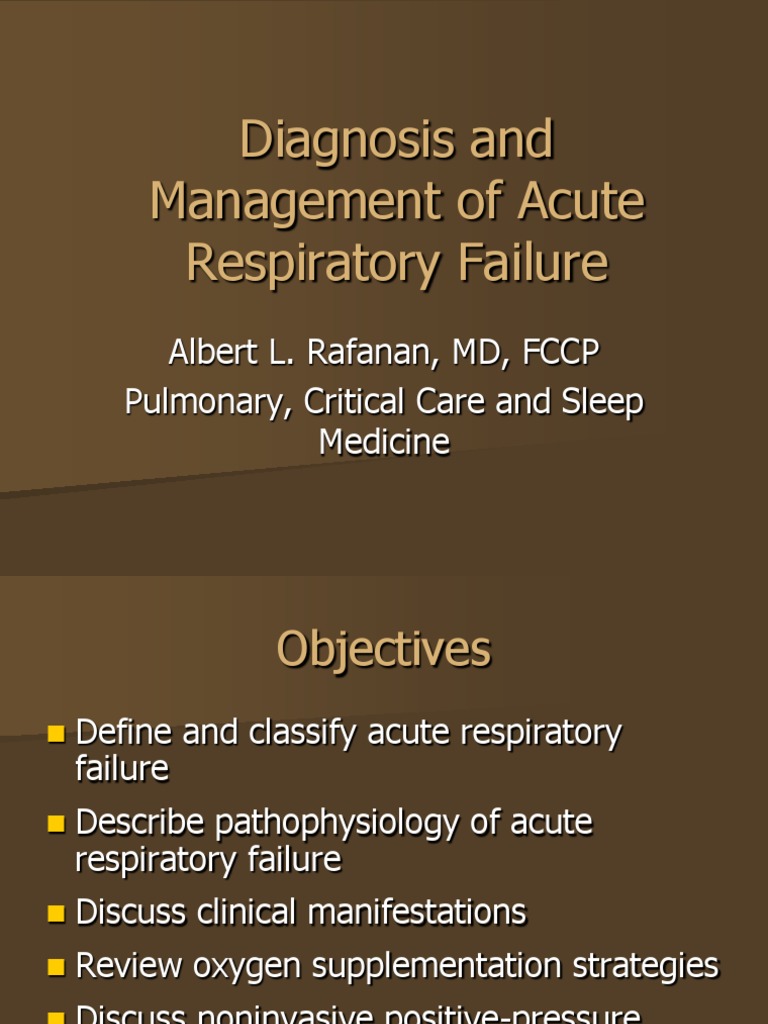 Acute Respiratory Failure | PDF | Respiratory System | Lung