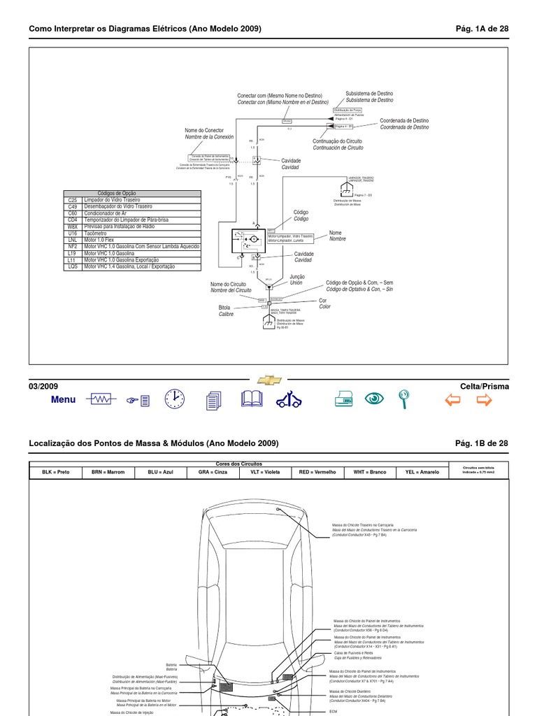 Diagrama Eletrico Celta | PDF