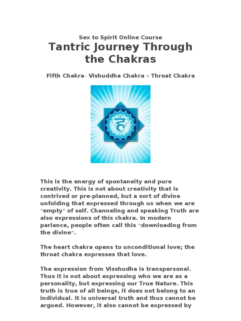 Fifth Chakra | PDF | Chakra | Meditation