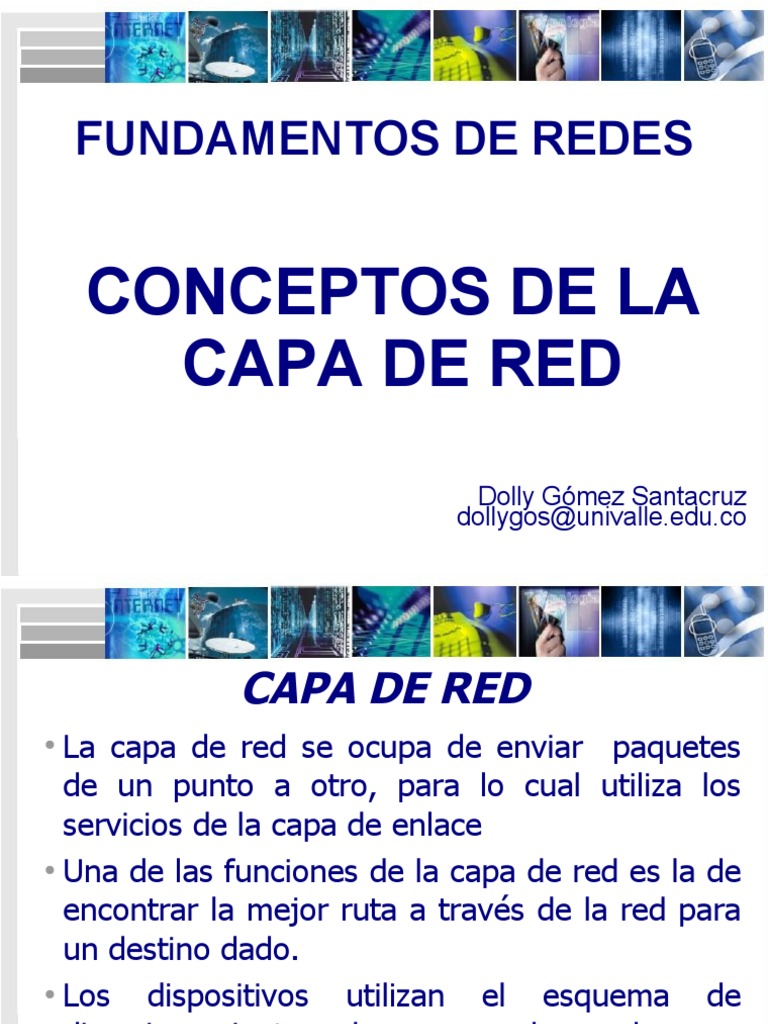 07 - Capa de Red I | PDF | Enrutador (Computación) | Protocolos de internet