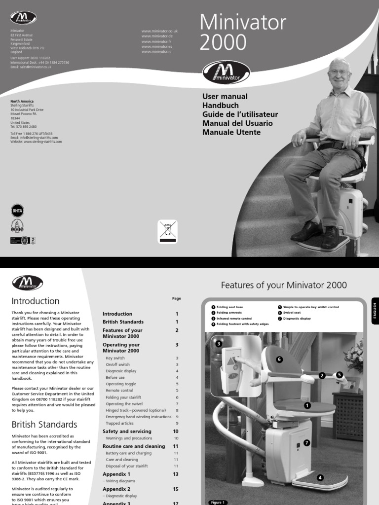 Manuel Minivator 2000 | PDF | Elevator | Design