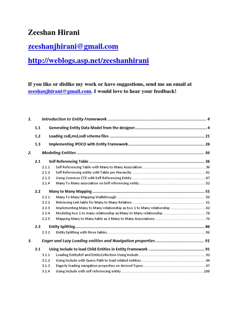Entity Framework Learning Guide | PDF | Entity Framework | Language Integrated Query
