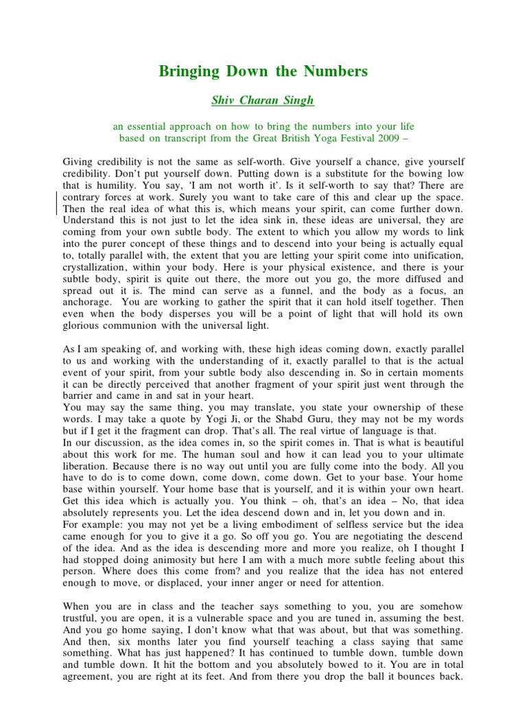 Bringing Down The Numbers | PDF | Pregnancy | Truth