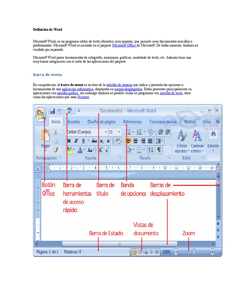 Definición de Word | PDF