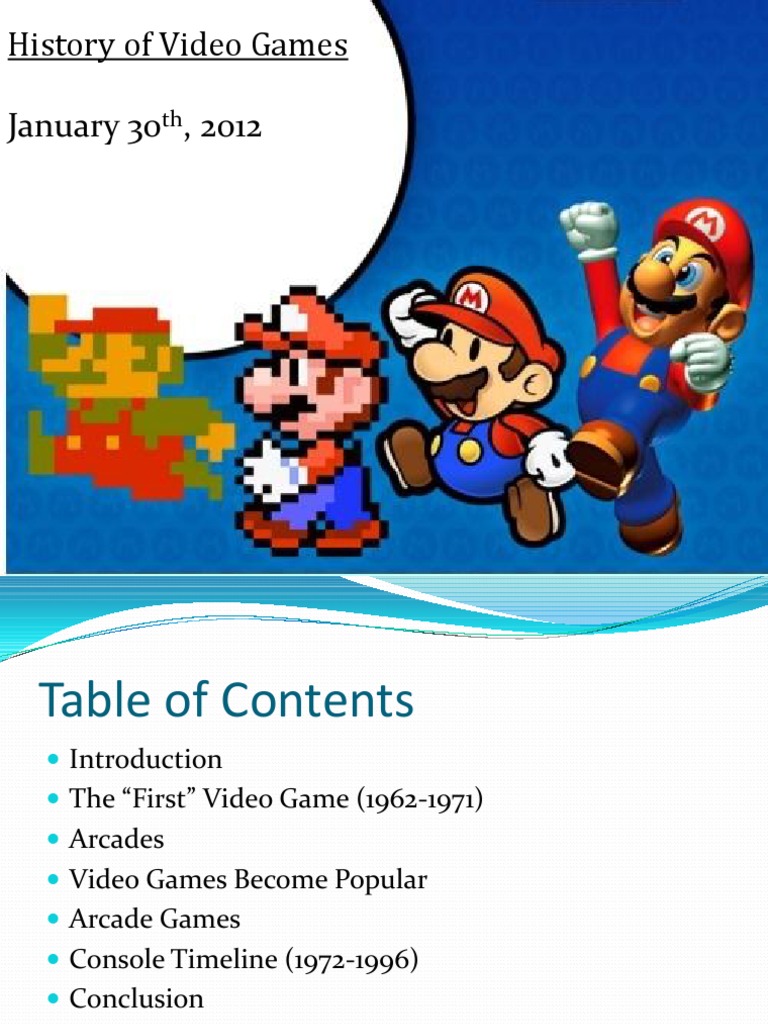 Timeline of Video Game History | PDF | Video Game Consoles | Video Games