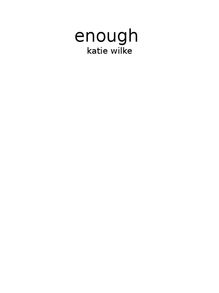 Enough | PDF