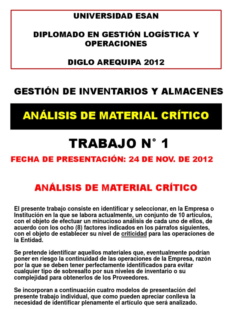 TRABAJO 1 - Analisis de Material Critico | PDF | Informática ...