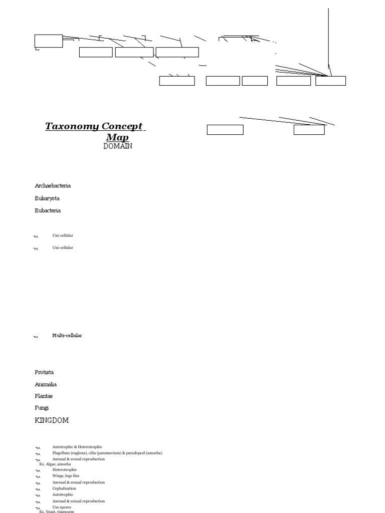 Taxonomy Concept Map | Mammals | Zoology