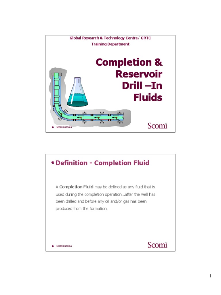 Completion - Reservoir Drill in Fluids | PDF | Sodium Chloride ...
