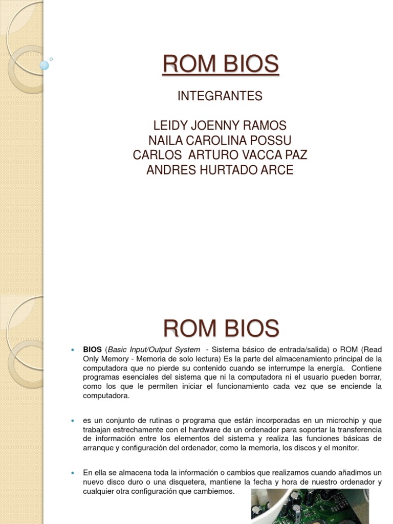 Rom Bios 2 | PDF | Bios | Memoria de sólo lectura