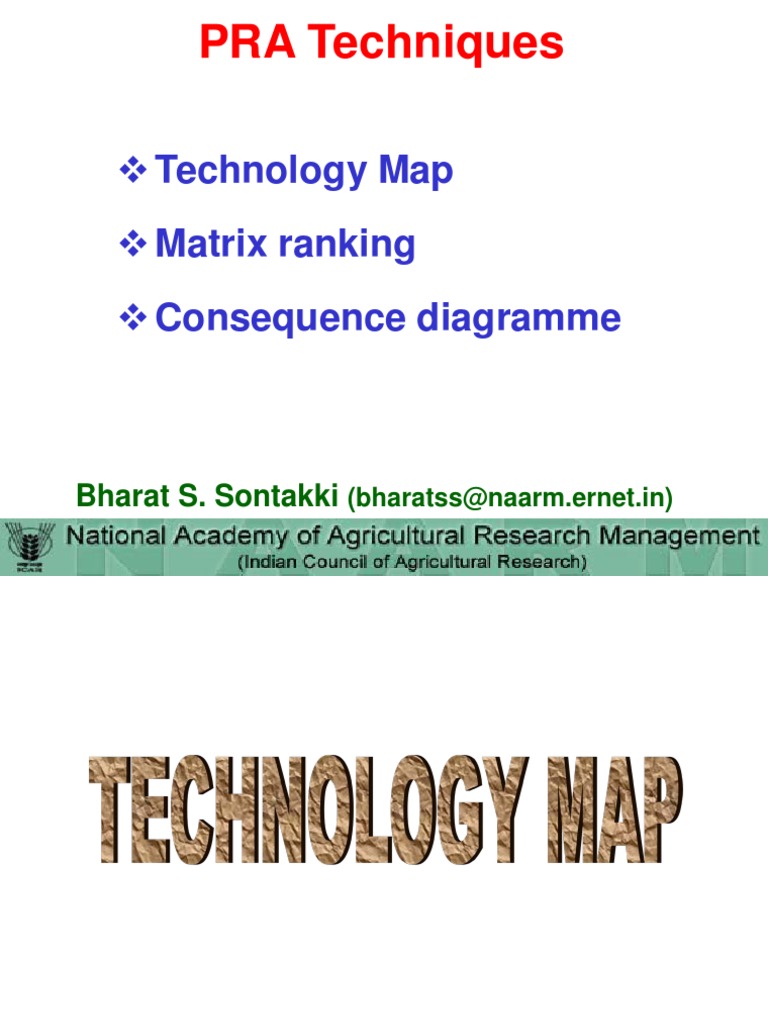 Technology Map Matrix Ranking Consequence Diagramme: PRA Techniques ...