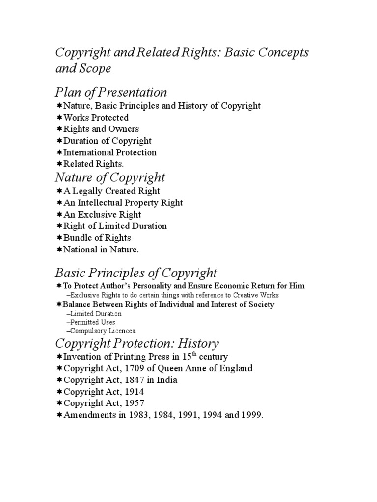 Copyright and Related Rights | PDF | Copyright | Intellectual Works