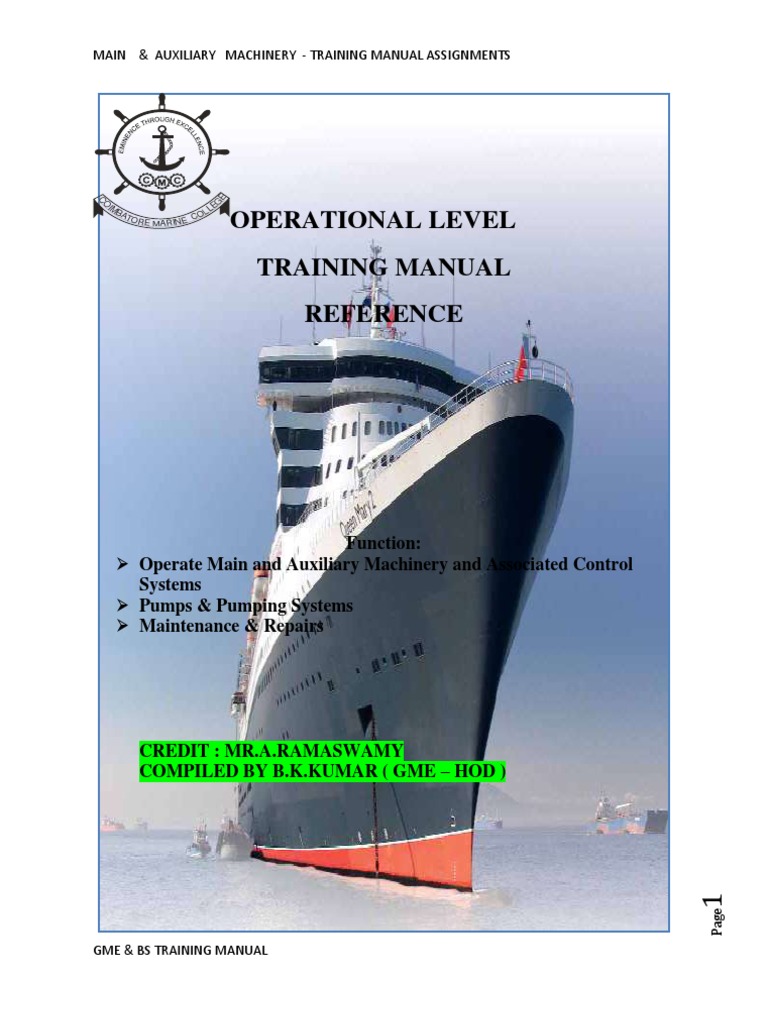 Training Manual | PDF | Internal Combustion Engine | Piston