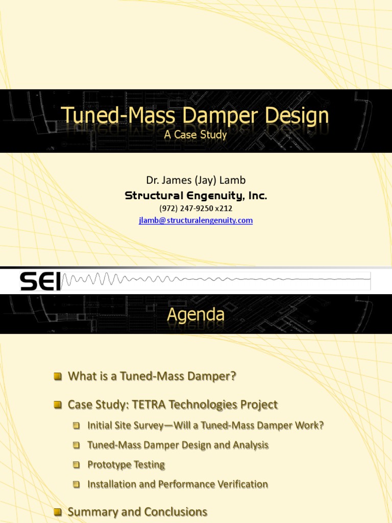 Tuned-Mass Damper Design-A Case Study | PDF | Physics | Mechanics