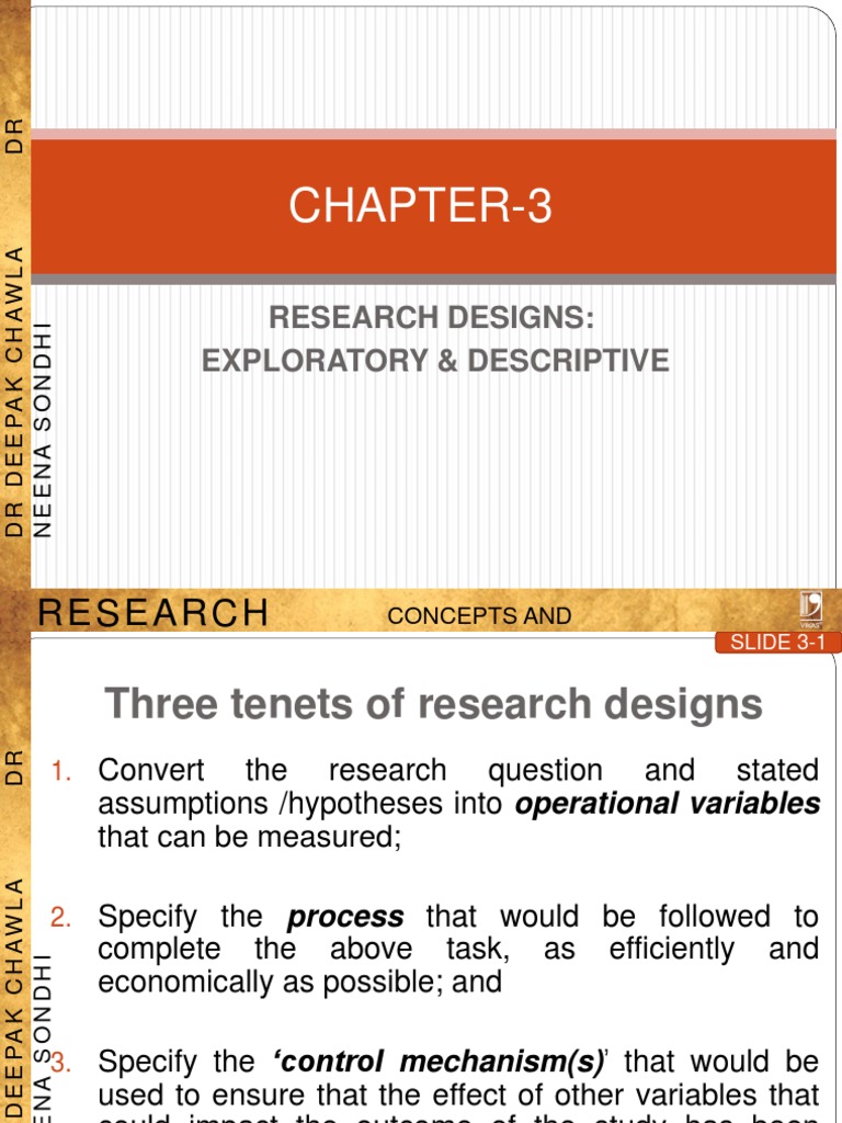 Research Methodology ch.3 | PDF | Research Design | Academic Discipline ...
