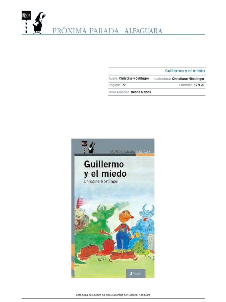 Guia Actividades Guillermo Miedo | PDF | Temor