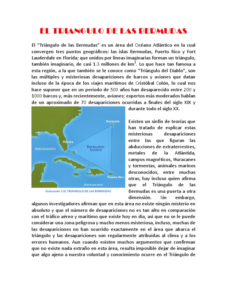 El Triangulo de Las Bermudas | PDF | Science | Ciencia (general)