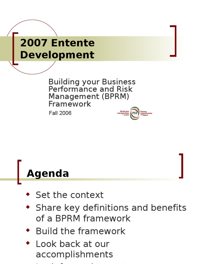 2006 CS BPRM Extended Workshops 1.0 | PDF | Risk | Performance Management
