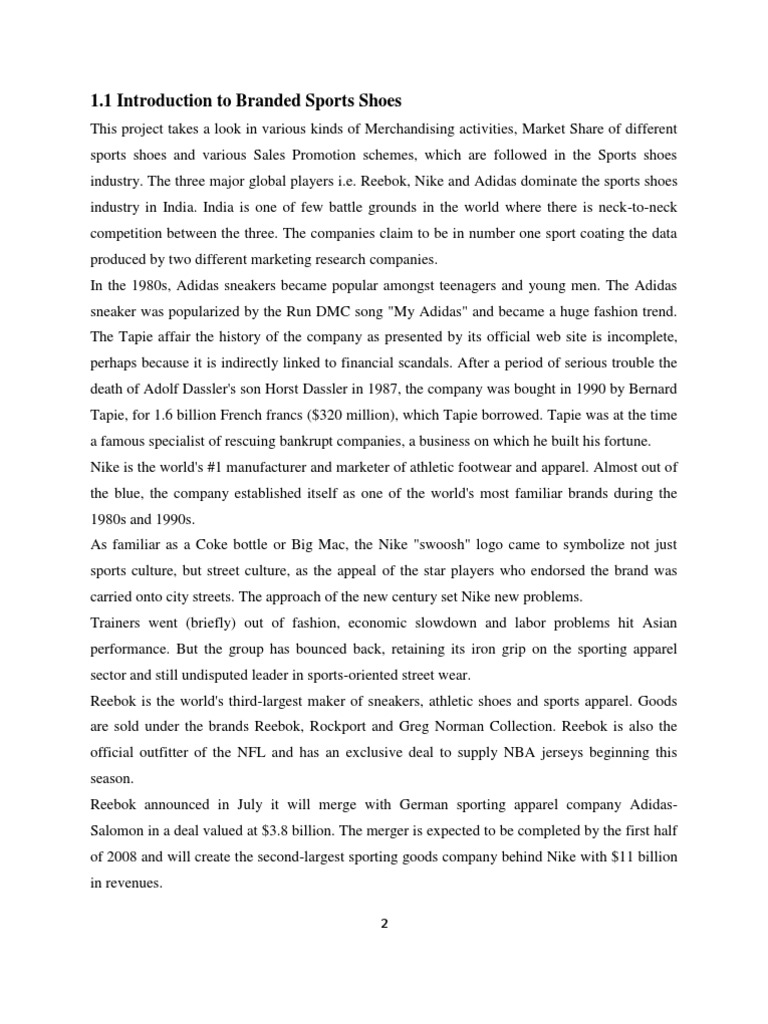 Chapter 1 - Introduction | PDF | Adidas | Nike