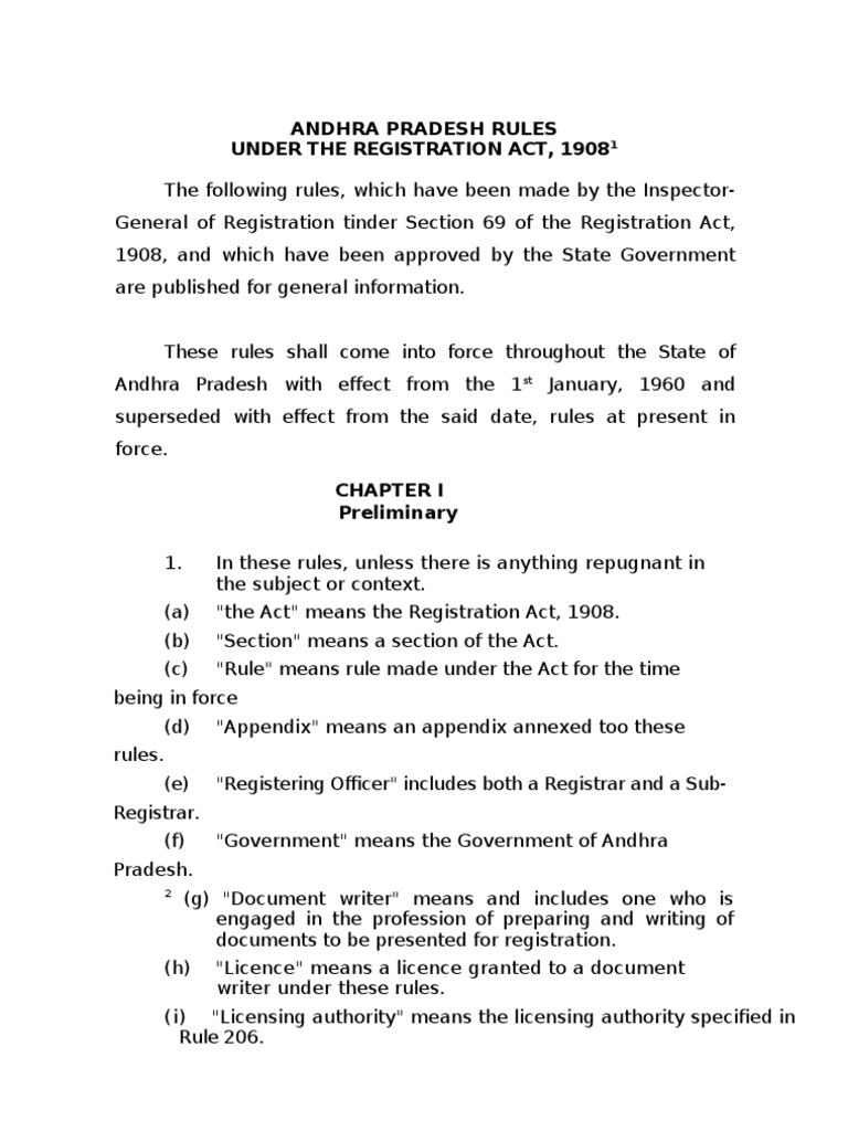 AP Registration Rules | PDF | Power Of Attorney | Seal (Emblem)