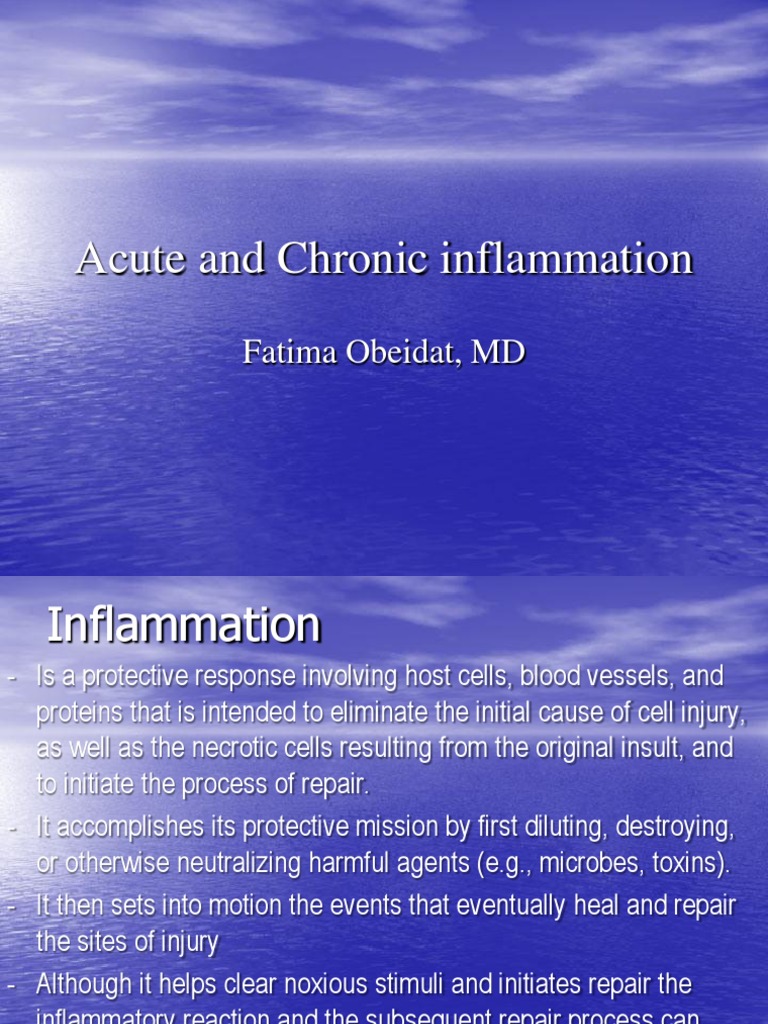 Acute and Chronic Inflammation Pathways | PDF | Chemokine | Inflammation