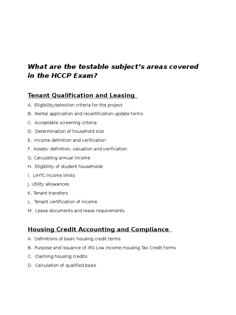 HCCP Exam Study Guide Overview | PDF | Government Finances | Economies