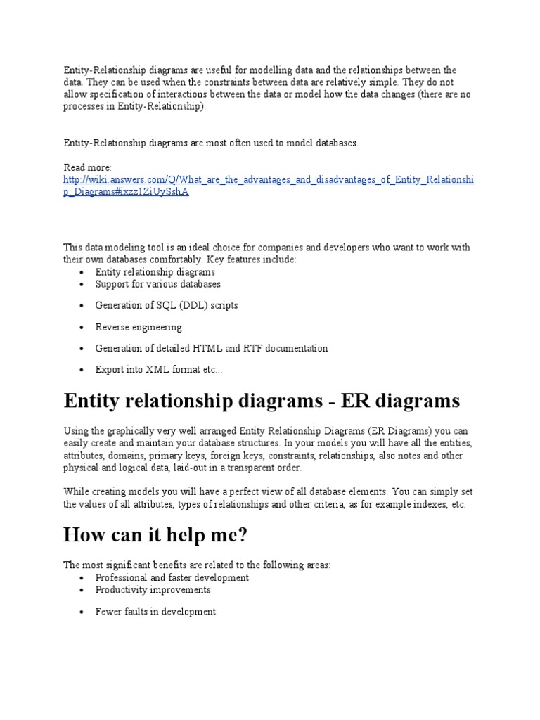 Entity Relationship Diagrams - Er Diagrams: P - Diagrams#Ixzz1Ziuyssha | PDF | Databases ...