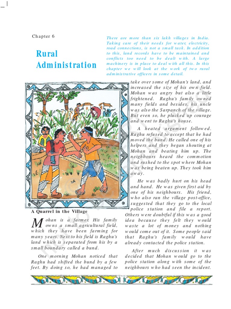 © Ncert Not To Be Republished: Rural Administration | PDF | Agriculture