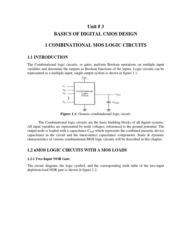 Cmos Vlsi Vtu Notes | PDF | Cmos | Mosfet