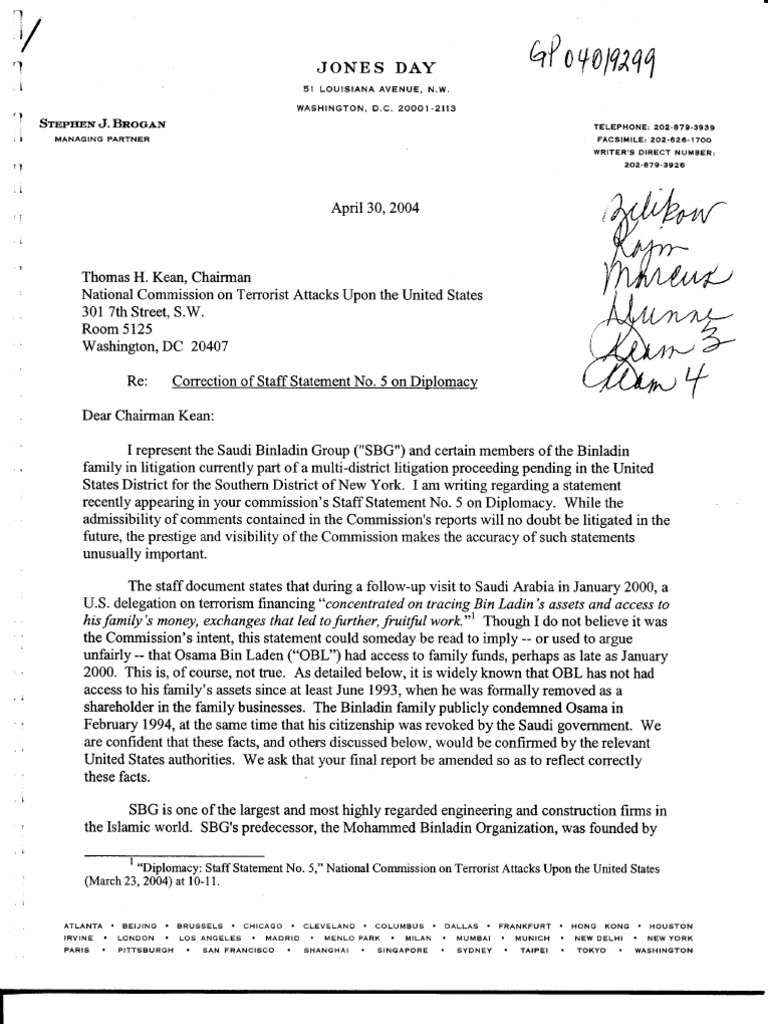 SD B3 Other Correspondence FDR - 4-30-04 Jones Day Letter Re Staff ...