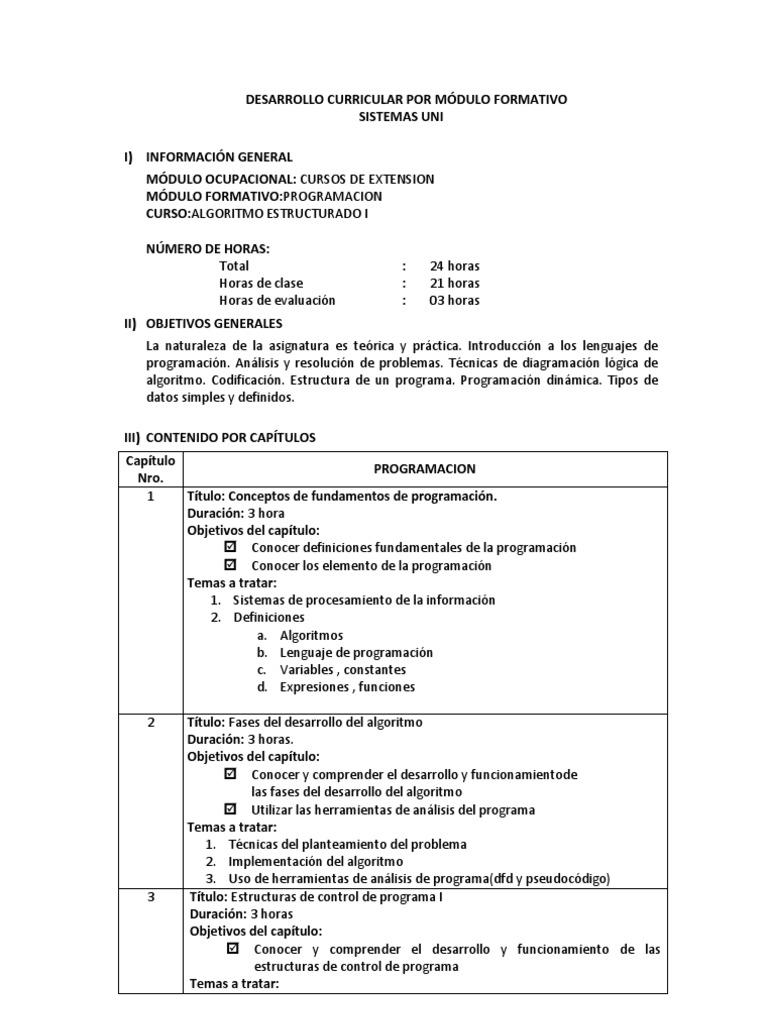 Introducción a la Programación Estructurada: Conceptos Básicos, Algoritmos y Estructuras de ...